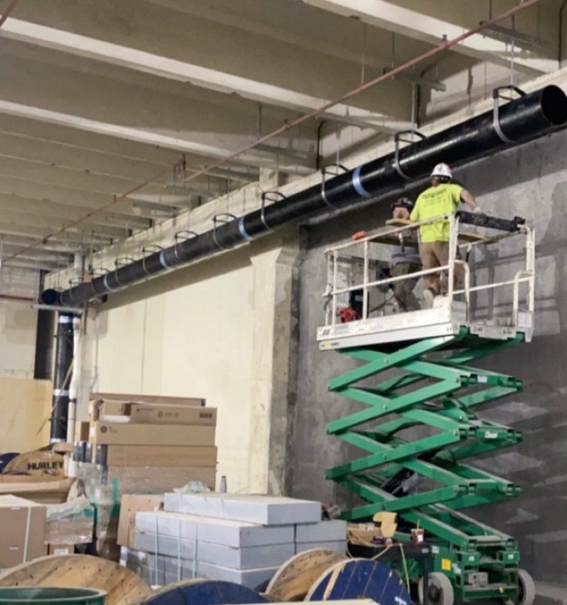 Commercial Plumbing Installation: Cast Iron Pipefitting for DataCenter